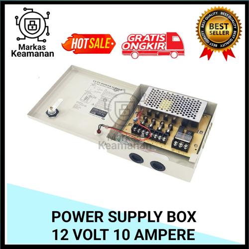 Jual PSU Power Supply CCTV 12V 10A Box PSU BOX 10A - Jakarta Barat ...