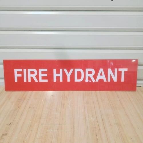 Jual Sign Akrilik Rambu FIRE HYDRANT ukuran 12x50cm - Jakarta Barat ...