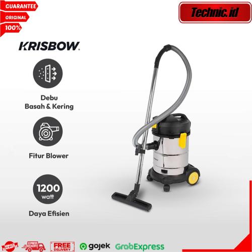 Jual Krisbow Penghisap Debu Kering Basah 30 Liter 1200 Watt Industrial ...