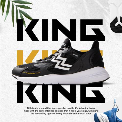 Promo Athletica Official Shop - RX-King Black White | Sepatu Running ...