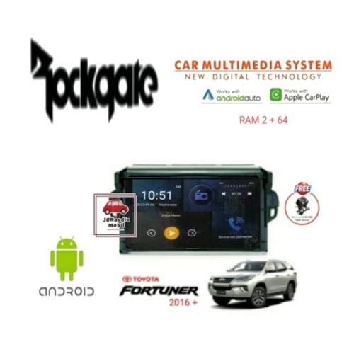 Jual Head Unit Android Rockgate 9 Inch OEM Fortuner VRZ 2016 Up +Kamera ...