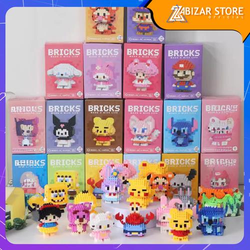 Promo Bricks Blok Susun Bangunan DIY Mini Model Kartun Nano Block Toys ...