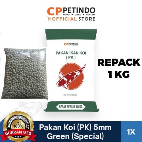 Promo Pelet KOI PK SPESIAL HIJAU PK SP 5 MM Repack 1KG Pellet Mengapung 5mm SPECIAL GREEN FISH ...