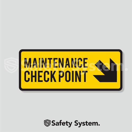 Jual Stiker Label Marking Machine Maintenance Checkpoint Tanda ...