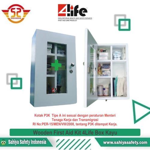 Jual 4Life Wooder First Aid Kit Box Kayu / Kotak Obat P3K Lengkap ...