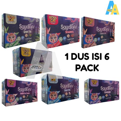 Jual BOSSCAT 7 Liter Pasir Kucing SoyaTofu 1 Dus isi 6 Pack - GELATO ...