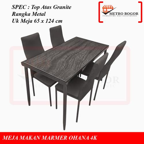 Jual Meja Makan Marmer Ohana 4 Kursi Metal Besi - Kota Bogor - Metro ...