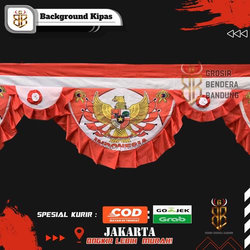 Jual Bendera background Garuda Merah Putih 10 Gelombang Murah Tugu ...