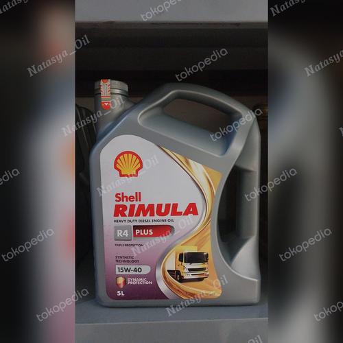 Jual Shell Rimula R4 plus Sae 15W40 kemasan galon isi 5 liter - Jakarta ...