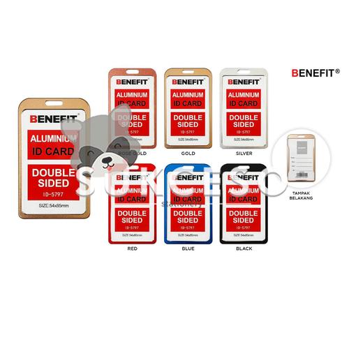 Jual Benefit ID Card Aluminium ID-5797 Card Holder Metalic Tanpa Tali ...