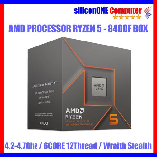 Jual AMD RYZEN 5 - 8400F Processor BOX AM5 Wraith Stealth - Kota ...