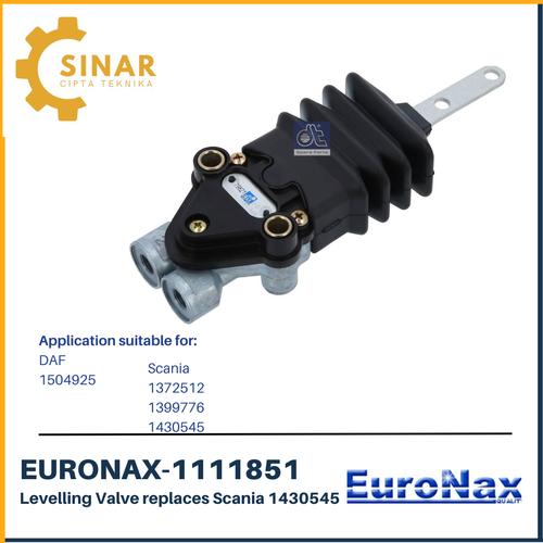 Jual EURONAX-1111851 Levelling Valve replaces Scania 1430545 - Jakarta ...