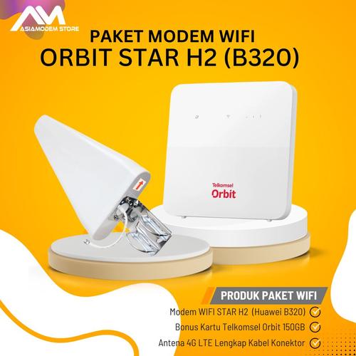 Jual Paket Router Wifi Modem 4G LTE Telkomsel Orbit Star H2 B320 ...