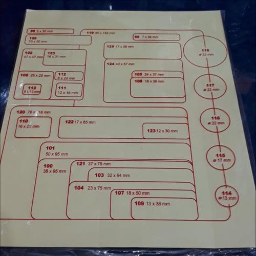 Jual Stiker / Label Nama Polos - 121 - Kota Medan - ATK Stationery ...