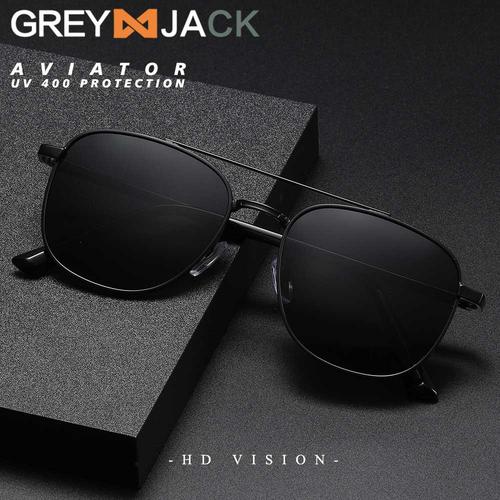 Jual Grey Jack Kacamata Sunglasses Anti UV400 Style Aviator Bahan Metal ...
