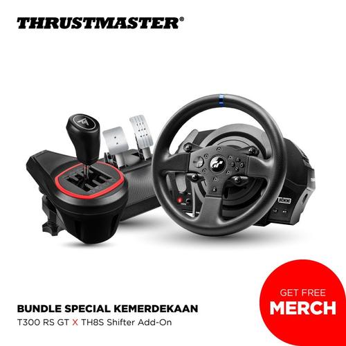 Promo THRUSTMASTER BUNDLE T300 RS GT EDITION + TH8S H PATTERN SHIFTER ...