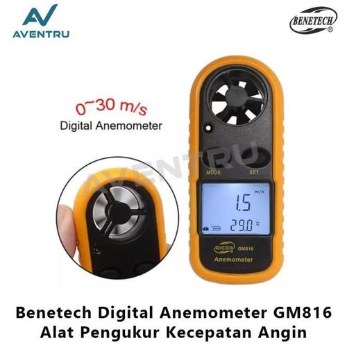 Jual Digital Anemometer with Thermometer Alat Ukur Kecepatan Angin dan ...