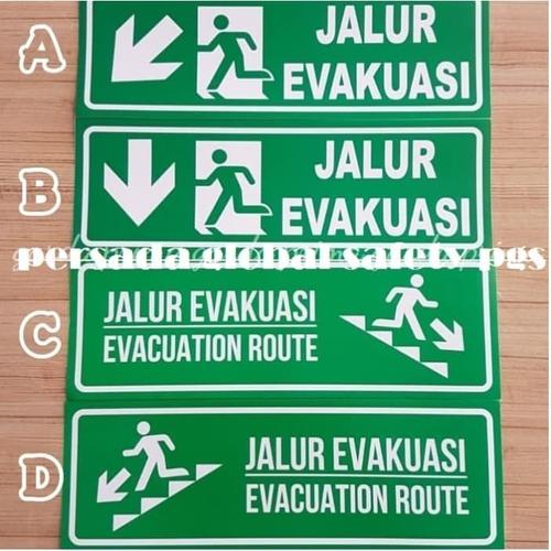 Jual Sign Stiker Jalur Evakuasi Rambu Sticker Evacuation Route 30x10cm - KIRI - Jakarta Barat ...
