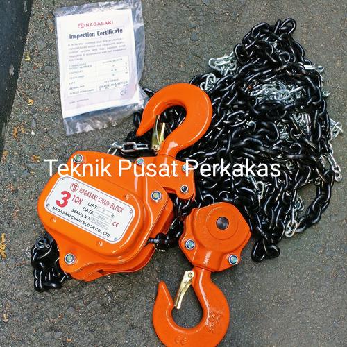 Jual Takel Manual 3 Ton 5 Meter Chain Hoist - NAGASAKI Japan Chain ...