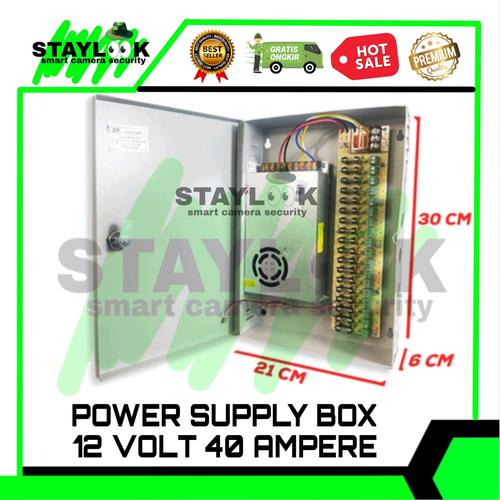 Jual PSU Power Supply CCTV Box 12V 40A - PSU BOX 40A - Jakarta Barat ...
