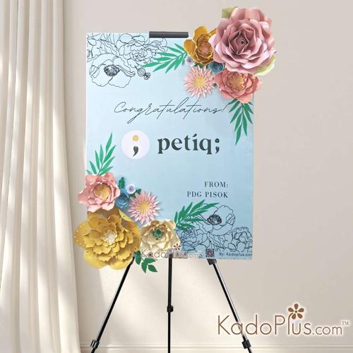 Jual Papan Bunga Kertas Paper Flower Board Bunga Papan Congratulations ...