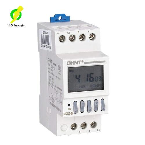 Jual Timer CHINT NKG3-M 16-On 16-Off AC220V Micro Computer Time Control ...