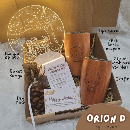 Jual ORION Hampers Set Wisuda GRAFIR / Hampers Kayu Estetik Wedding ...