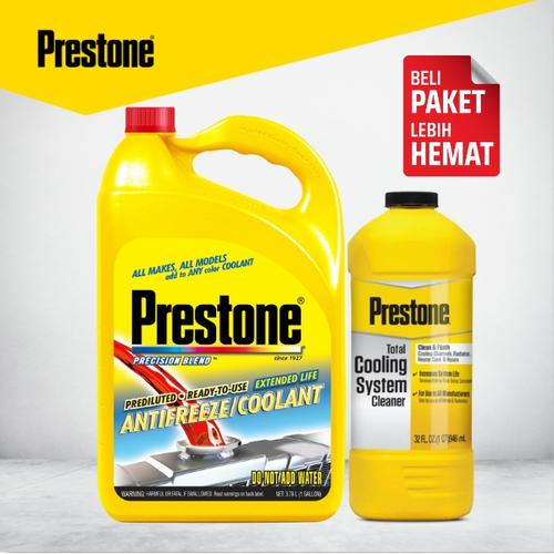 Promo Prestone [BUNDLE] Ready To Use Pink 3.78L + Flush Cleaner Air ...