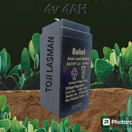 Jual ( BATERAI 4V4AH ) 4V 4AH ACID LEAD BATTERY BATU BATRE AKI ACCU ...