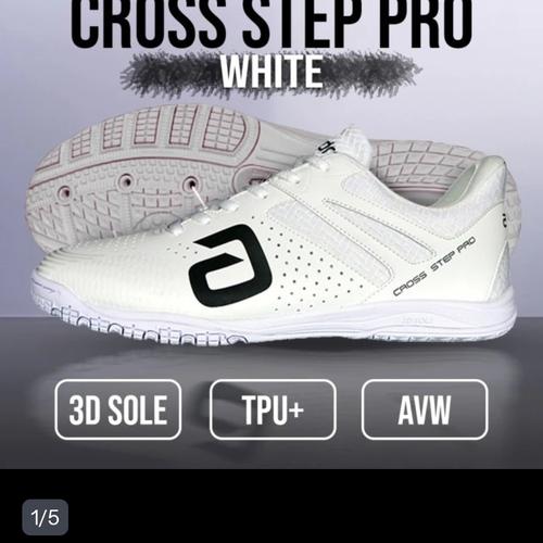 Jual ANDRO CROSS STEP PRO WHITE - SEPATU PINGPONG TENIS MEJA ORIGINAL - 39 - Jakarta Timur ...