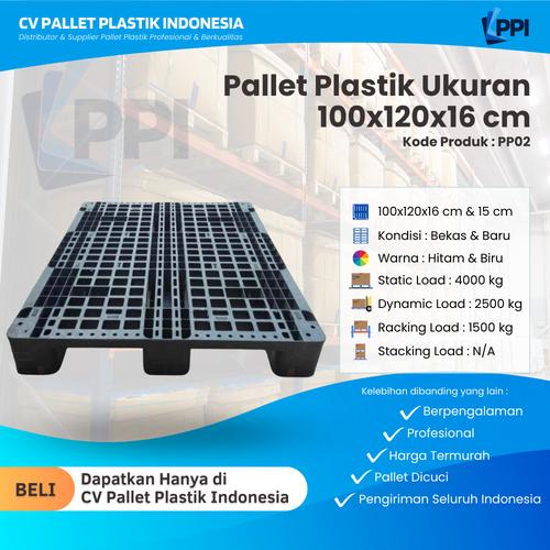 Jual Pallet Plastik Bekas/Baru Ukuran 100x120x16 – PP02 / Pallet ...