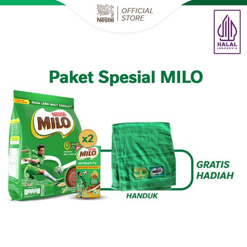 Promo MILO ACTIV-GO Pouch 990g, MILO UHT Nutriactiv Cereal 180ml x2pcs ...