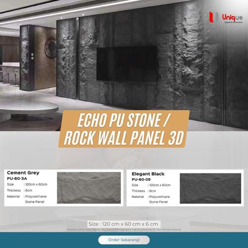 Jual Echo PU Panel Stone Outdoor Motif Batu Alam Tebal 6 cm / Wallpanel ...