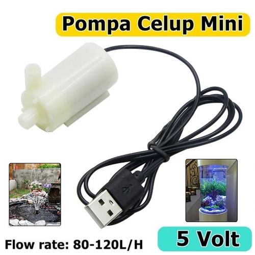 Jual Pompa Celup USB DC 6V Pompa Air Mini Micro Submersible Water Pump ...