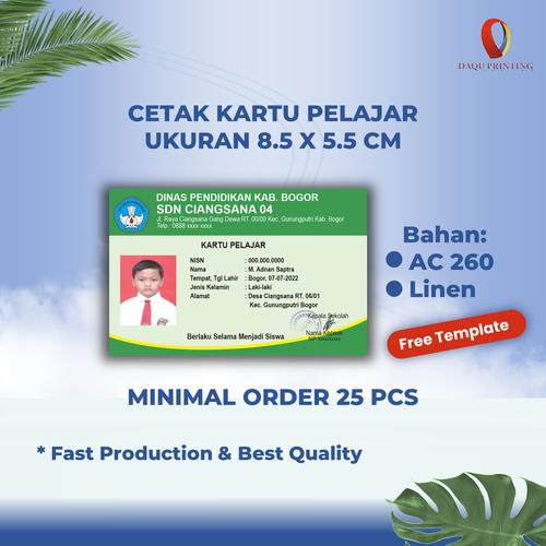 Promo Cetak Kartu Pelajar - NISN - Siswa/siswi TK,SD,SMP dan Mahasiswa ...