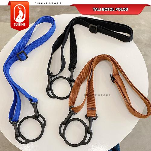 Jual Tali Botol minum Polos Strap Serbaguna Bahan Tebal - Kait Besi ...