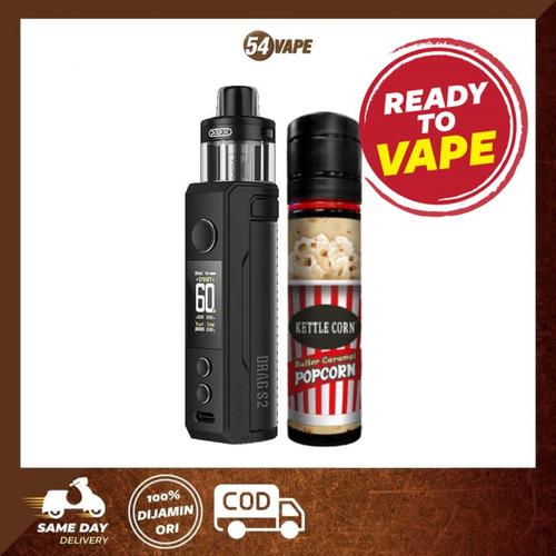Promo READY TO VAPE Voopoo Drag S2 + Liquid 60ml - COLORFUL SILVER ...