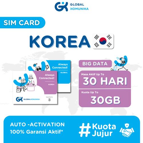 Jual Simcard Korea Kuota Besar | Sim Card South Korea Big Data ...