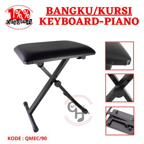 Jual Bangku Kursi Keyboard Piano Import Lipat Silang X Bisa Atur Tinggi ...