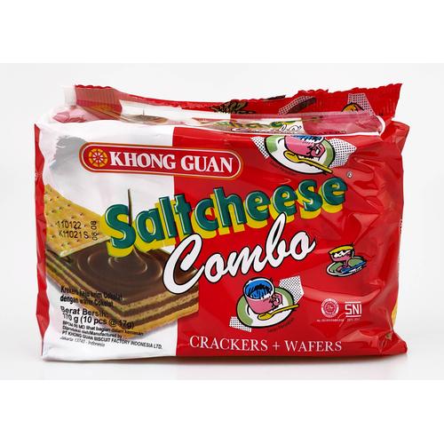 Jual Biskuit Kreker Wafer KHONG GUAN Saltcheese Combo Crackers Wafer ...