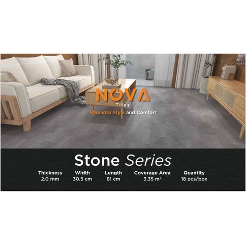 Jual Lantai Vinyl Flooring Tile Stone Series Vinyl Nova Tebal 2mm ...