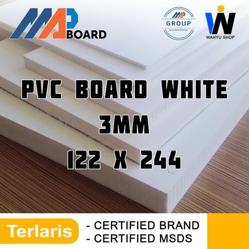 Jual Lembaran PVC Board / PVC Foam Board / MAP Board 3MM Ukuran 122x244 ...