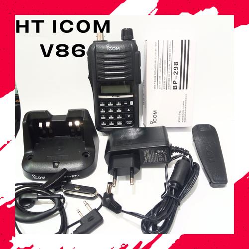 Jual JUAL HT ICOM V86 IC V 86 Pengganti IC V80 VHF Handy Talkie Original Free Earset Headset V ...