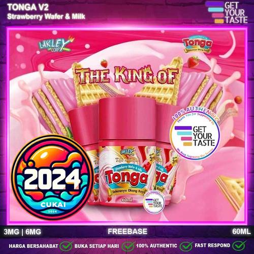 Jual Liquid Lakley Tonga V2 Strawberry Wafer & Milk 60ML by Rizky ...