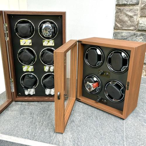 Promo Automatic Watch Winder Display pemutar kotak jam tangan otomatis ...