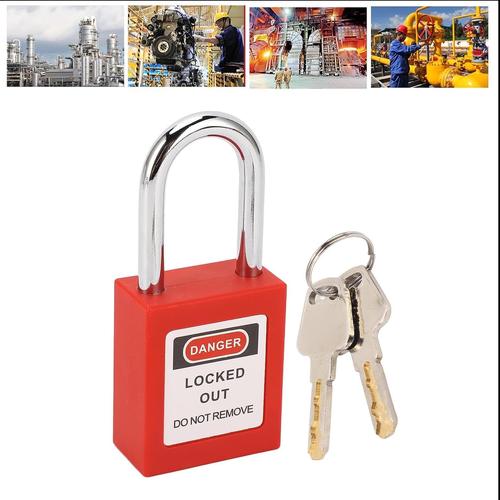 Jual Loto safety padlock thermoplastic red 38 mm lockout tagout - Merah ...