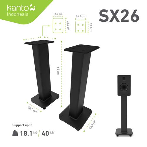 Jual Kanto SX26 - Premium Floor Stand with a Bespoke Isolation System - 66 cm Universal - Hitam ...
