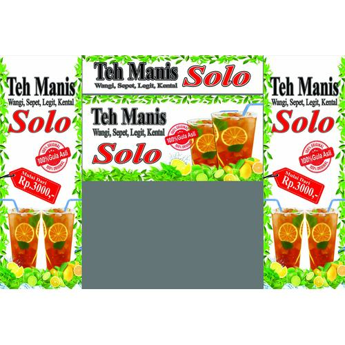 Jual Stiker Gerobak Es Teh Manis Khas Solo - Jakarta Barat - Bhiema ...