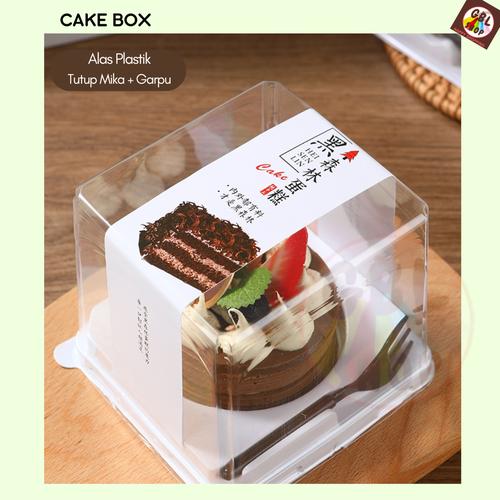 Promo Kotak Mika Kue Bolu Roti Cake Box Plastic Transparent (Ukuran ...