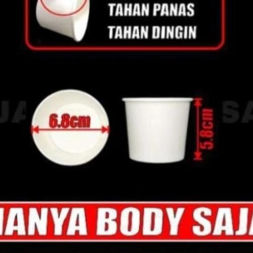 Jual Gelas paper cup kertas 4oz 4 oz pantry kopi coffe teh es krim ...